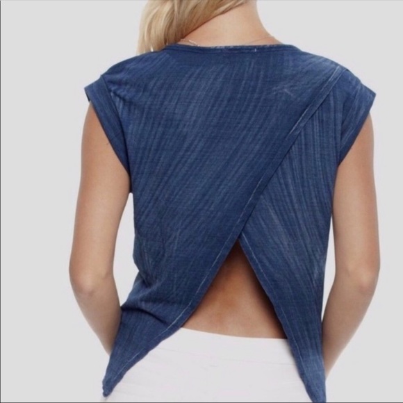 cloth & stone | Tops | Anthropologie Cloth Stone Blue Open Back Top ...